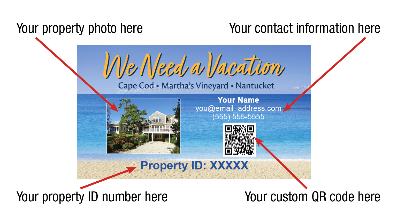 Vacation Rental Property Cards